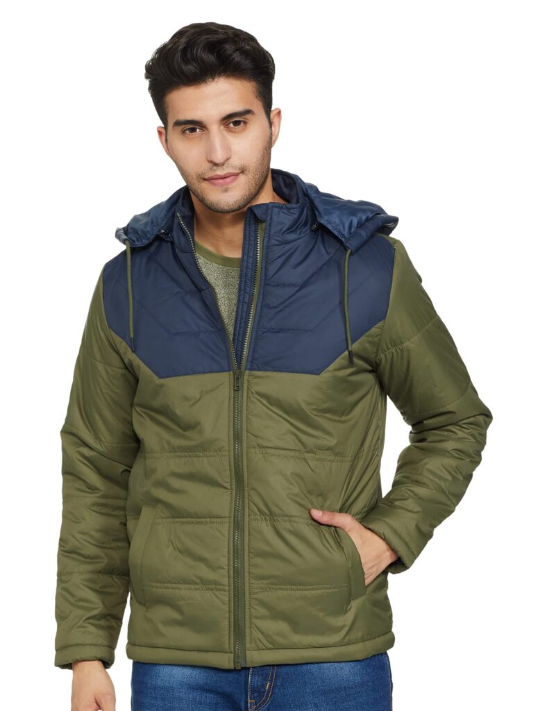Men’s Quilted Jacket (AW21-SY-QWH-153_Navy+Green_M) - stylcrate.com